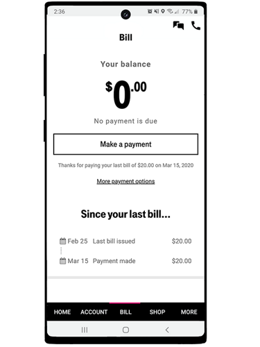 App Mobile Bill Pay